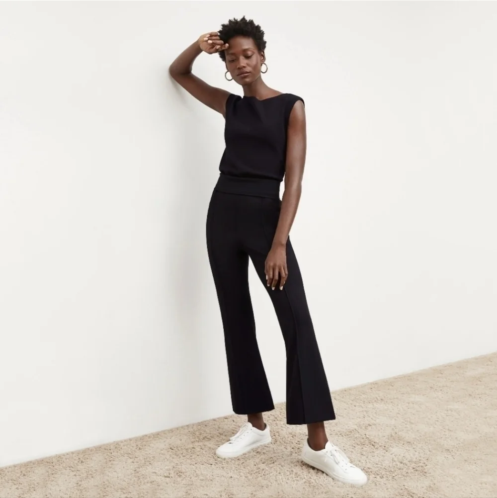 MM Lafleur | Pants & Jumpsuits | Mm Lafleur Shiloh Ponte Black Flare ...